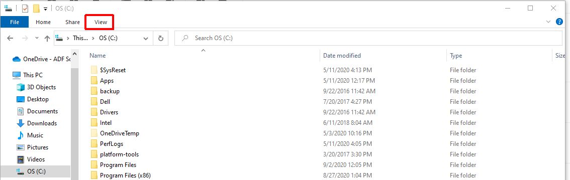 How to show hidden folders in Windows 10